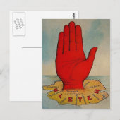 Ulster Red Hand & Map Postcard | Zazzle