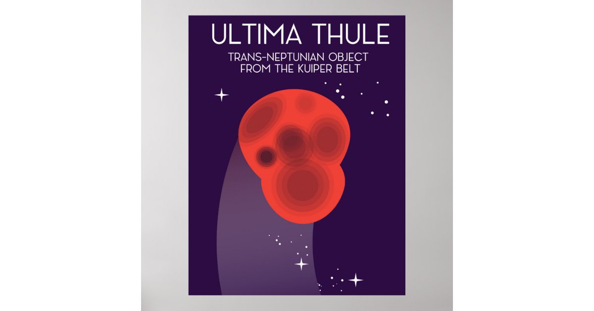Ultima Thule Keiper Belt space art Poster | Zazzle
