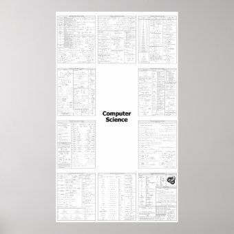 Ultimate Computer Science Reference Poster | Zazzle