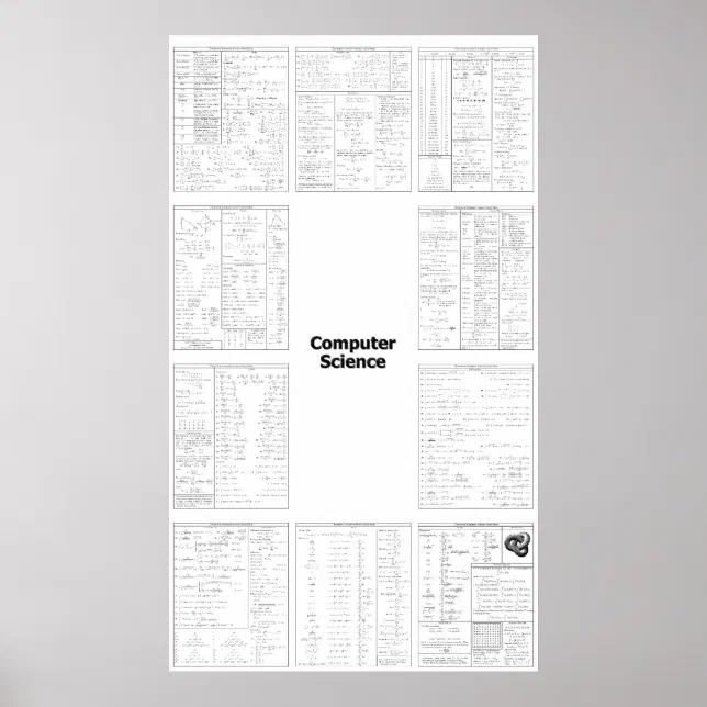 Ultimate Computer Science Reference Poster | Zazzle