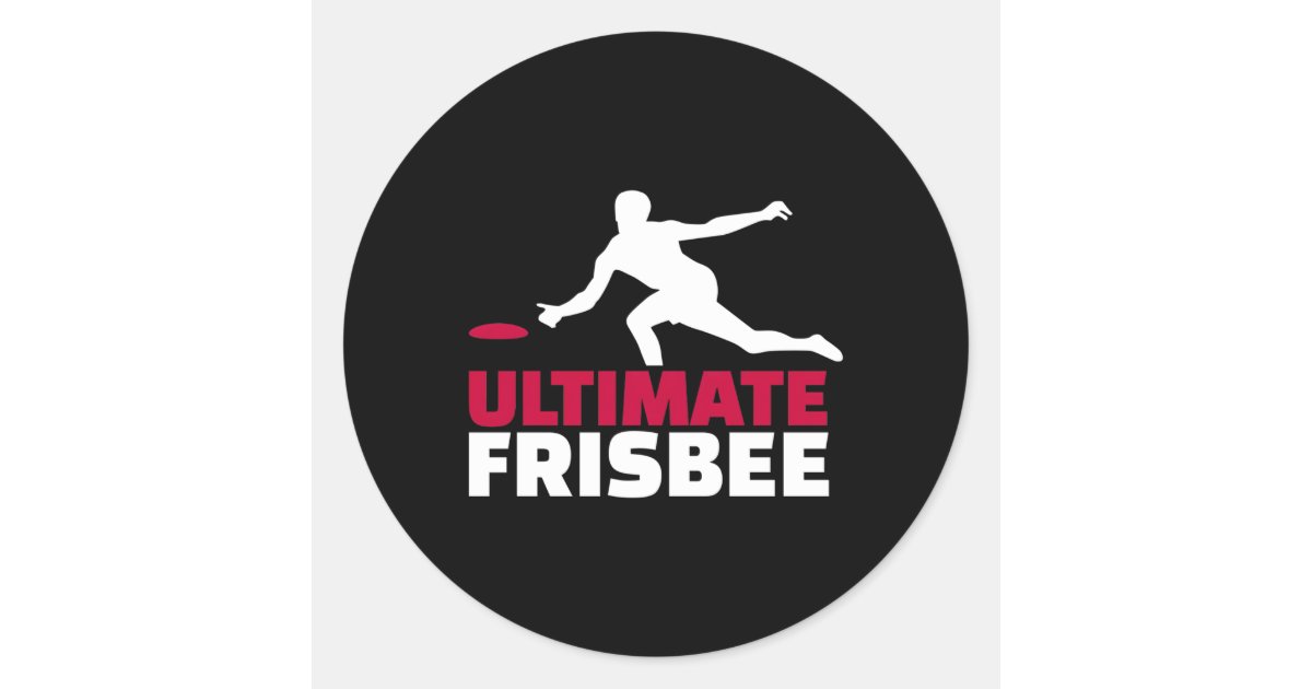 Ultimate Frisbee Classic Round Sticker | Zazzle