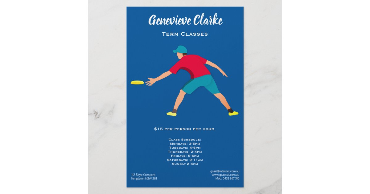 Ultimate Frisbee Flyer | Zazzle