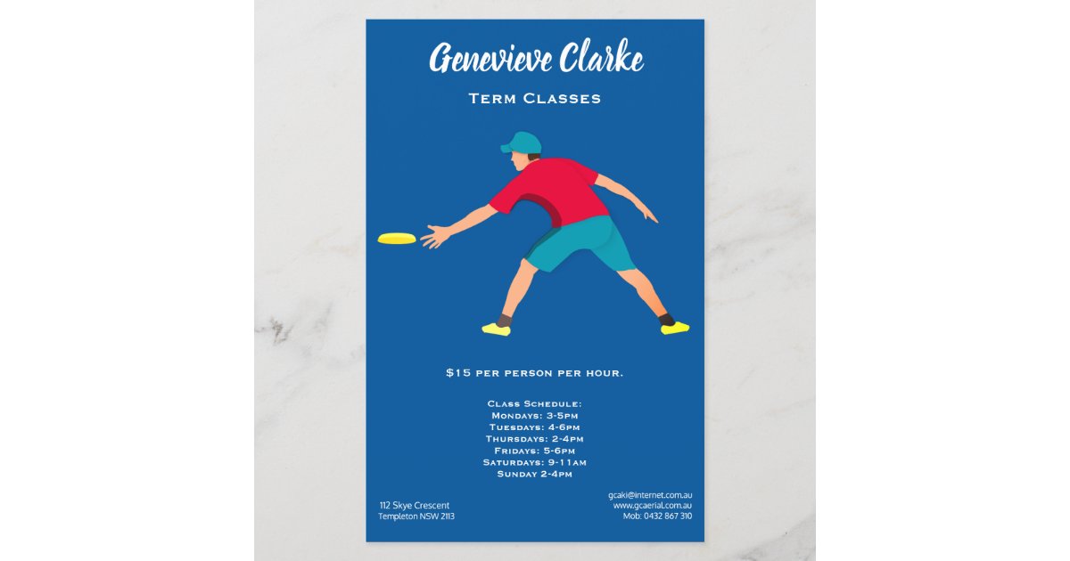 Ultimate Frisbee Flyer | Zazzle