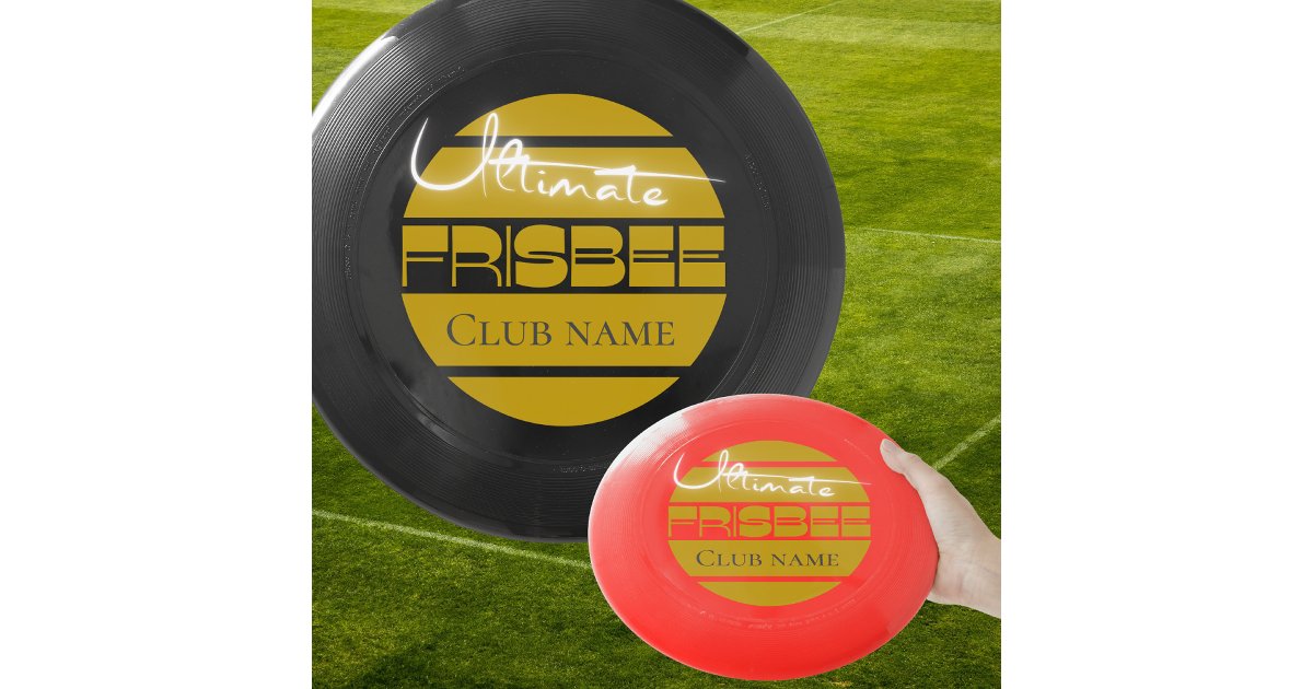 Ultimate Frisbee logo in yellow | Zazzle