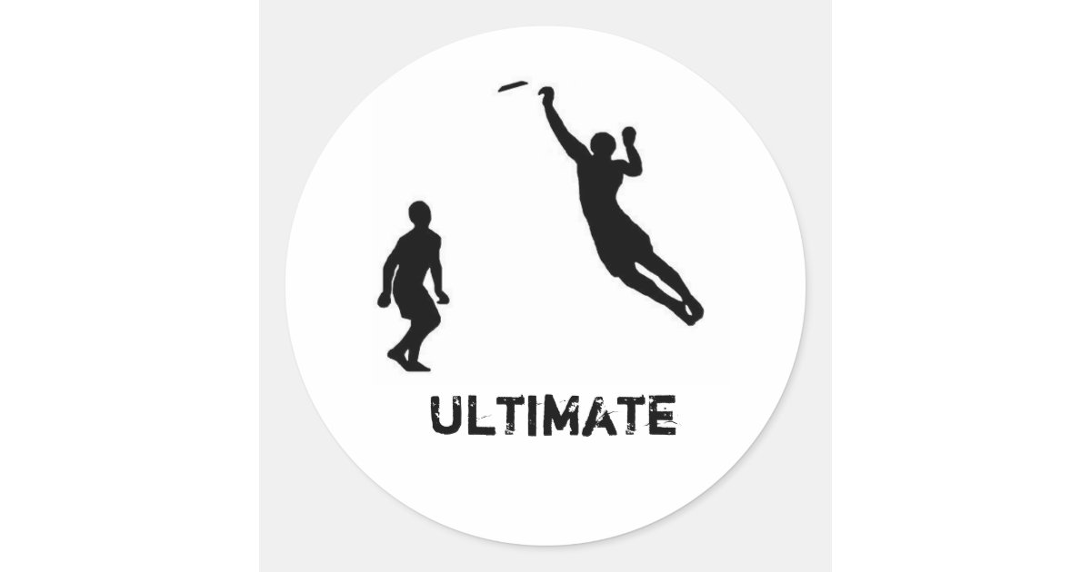 Ultimate frisbee sticker | Zazzle