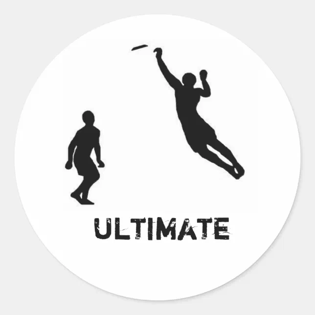 Ultimate frisbee sticker | Zazzle