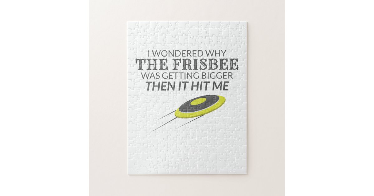 Ultimate Frisbee Why The Frisbee Is Getting Bigger Jigsaw Puzzle | Zazzle