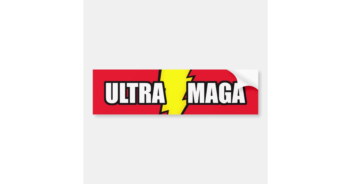 ULTRA MAGA BUMPER STICKER | Zazzle