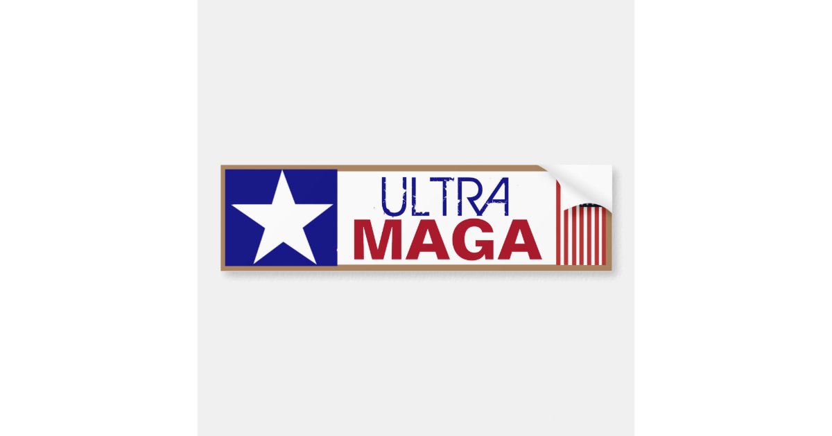 Ultra Maga Bumper Sticker | Zazzle
