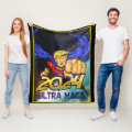 Ultra MAGA Fun Pro Trump Maga Super Ultra Maga Fleece Blanket | Zazzle