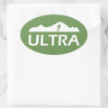 Ultra Running Oval Sticker | Zazzle