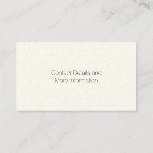 Ultra-Thick Premium Professional Cream Business Card | Zazzle