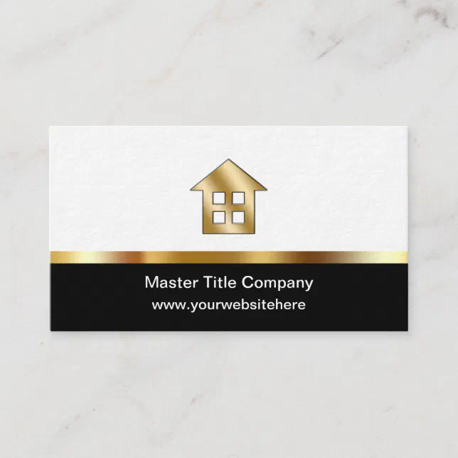 Ultra Thick Title Company Business Cards | Zazzle