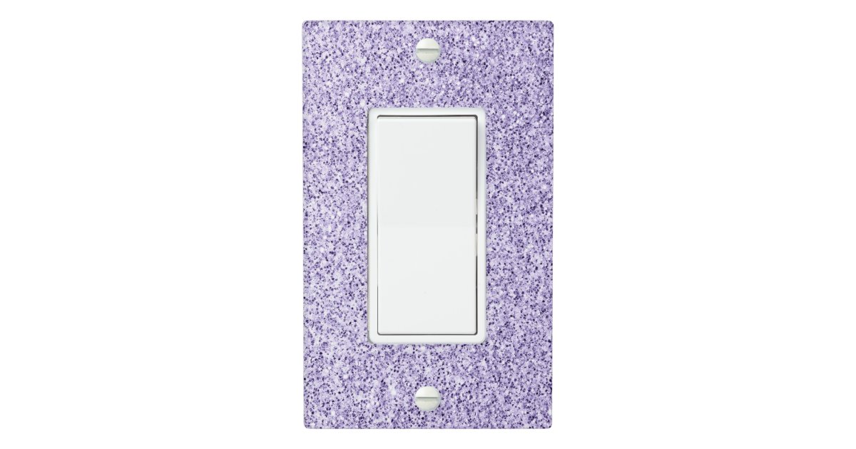 Ultra violet light purple glitter sparkles light switch cover | Zazzle