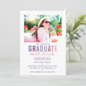 Ultra Violet palette Graduation Party invitation | Zazzle
