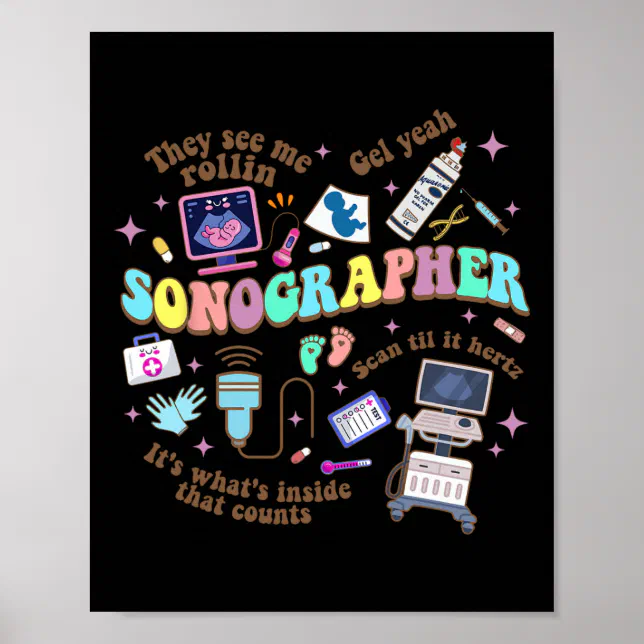 Ultrasound Tech Sonographer National Nurse Day Poster | Zazzle
