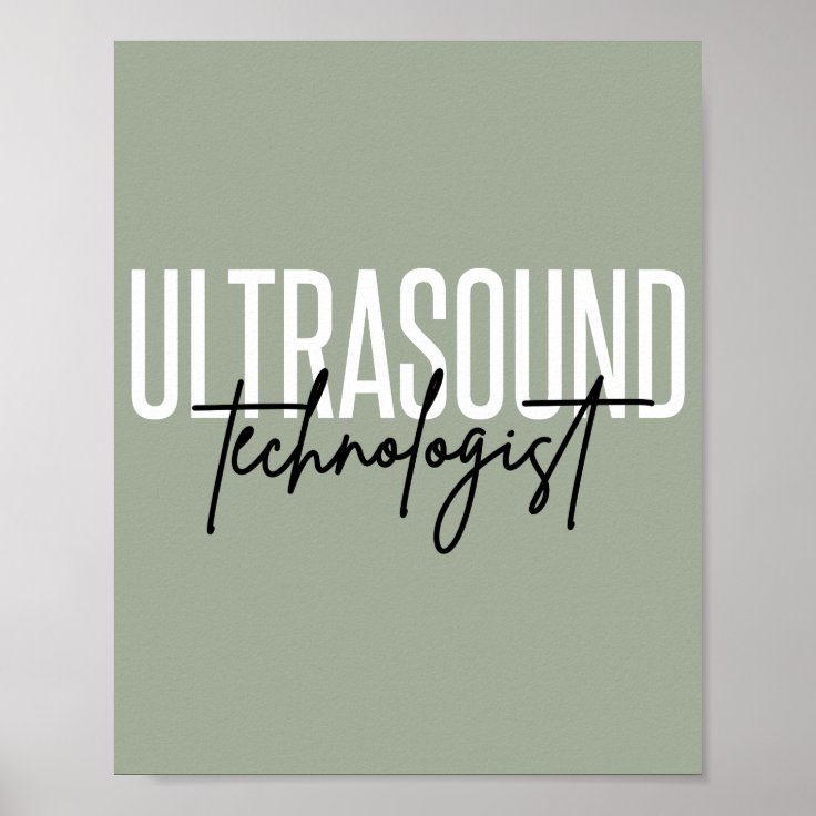 Ultrasound Technologist | Ultrasound Tech Gifts Poster | Zazzle