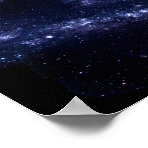 Ultraviolet Purple Andromeda Galaxy Space Poster | Zazzle