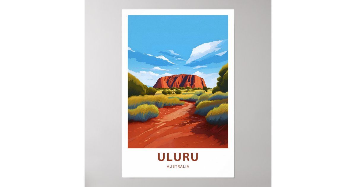 Uluru Australia Travel Print | Zazzle