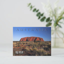 Uluru (Ayers Rock), Australia Postcard | Zazzle