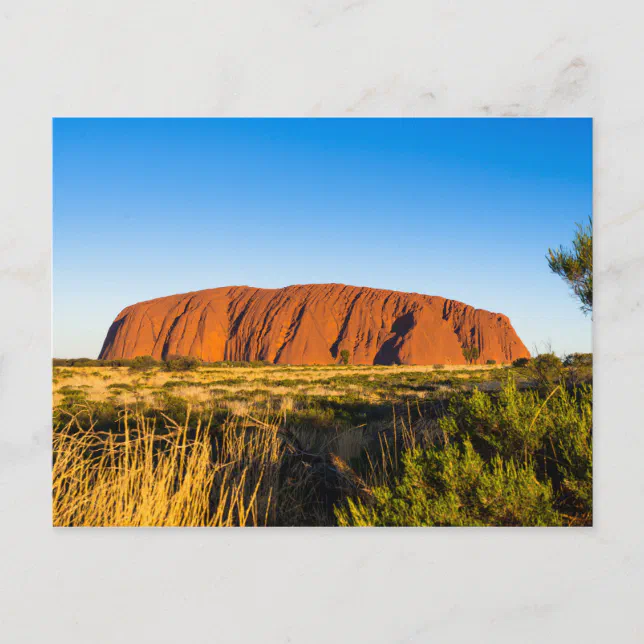 Uluru Ayers Rock in outback Australia Postcard | Zazzle
