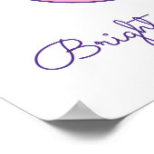 Uma initial doodle art name meaning poster | Zazzle