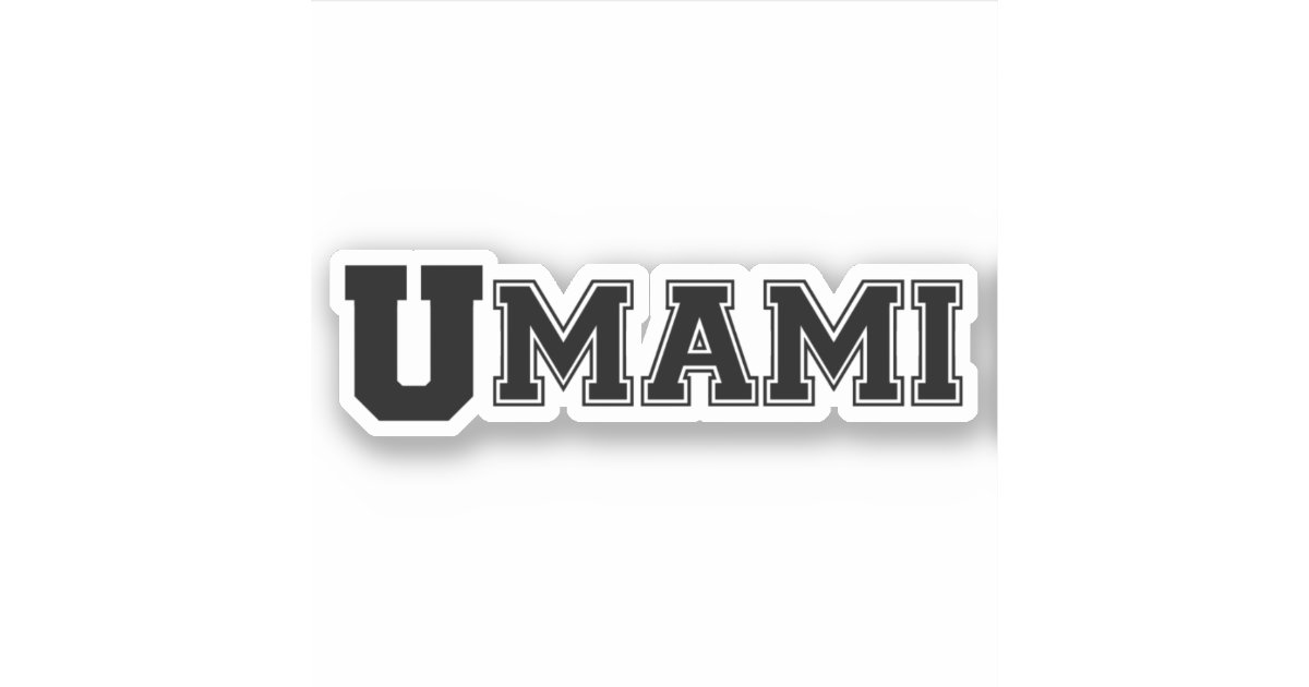 UMAMI COLLEGE STICKER | Zazzle