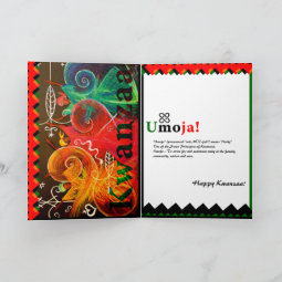 Umoja! - Unity... Kwanzaa Holiday Card | Zazzle