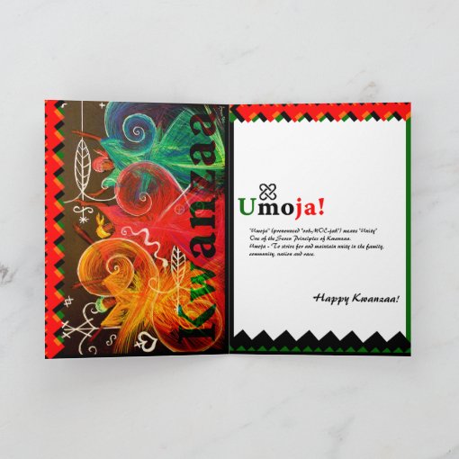 Umoja! - Unity... Kwanzaa Holiday Card | Zazzle