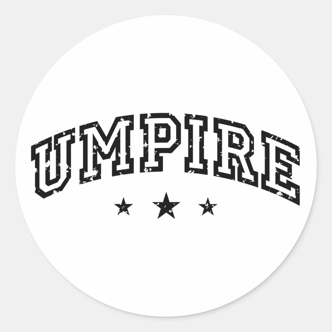 Umpire Classic Round Sticker | Zazzle