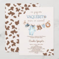 Un Pequeño Vaquerito viene en camino Baby Shower Invitation | Zazzle
