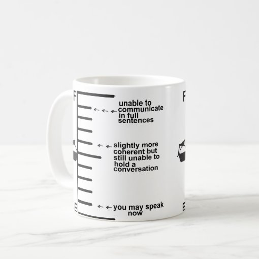 Unable to communicate fill lines Coffee Cup | Zazzle