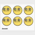 unamused squint sticker | Zazzle