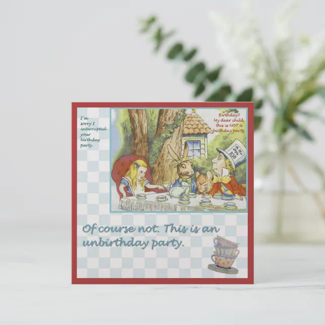 Unbirthday Party Invitation | Zazzle