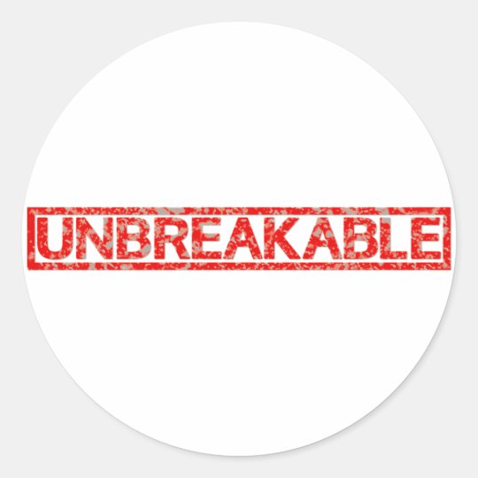 Unbreakable Stamp Classic Round Sticker | Zazzle.com