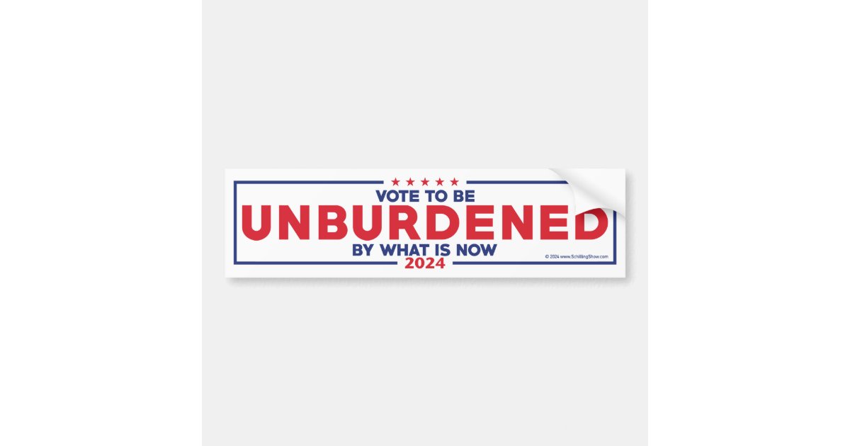Unburdened Trump Bumpersticker Bumper Sticker | Zazzle