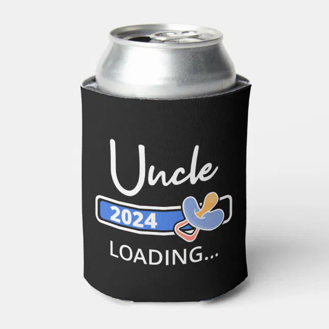 Uncle 2024 Loading I - Promoted To Uncle Can Cooler | Zazzle