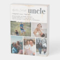 Uncle Definition | 5 Photo Personalized Wooden Box Sign | Zazzle