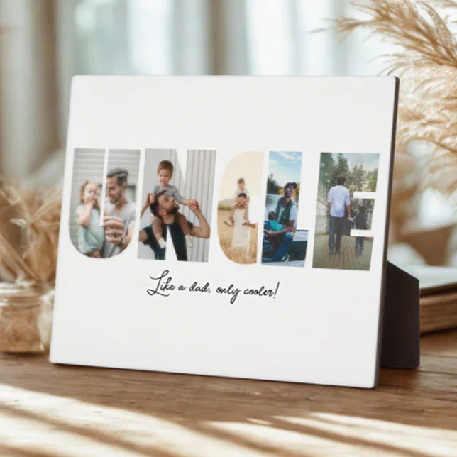 Uncle Photo Collage 5 Pictures Collage Plaque | Zazzle