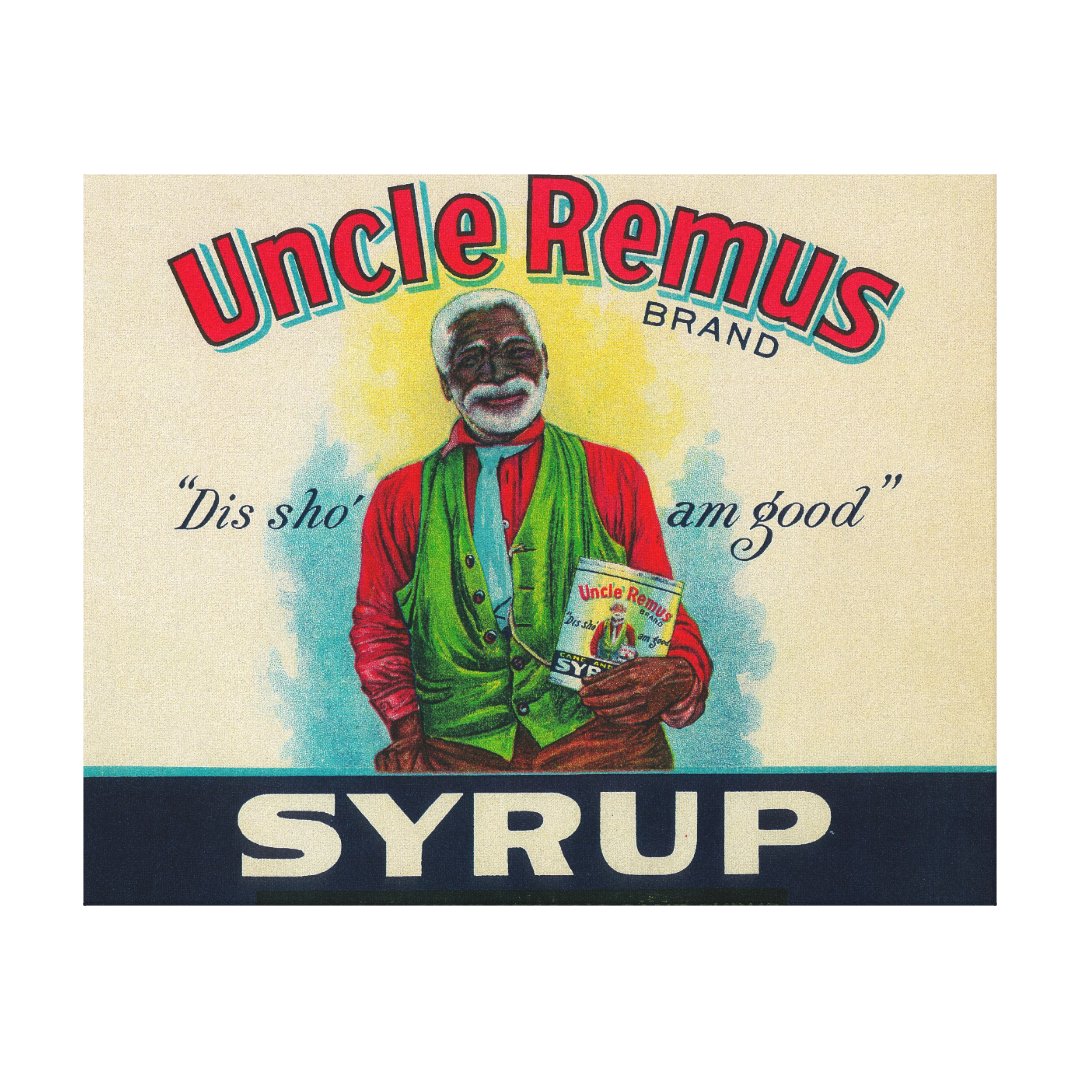 Uncle Remus Syrup LabelCairo, GA Canvas Print | Zazzle