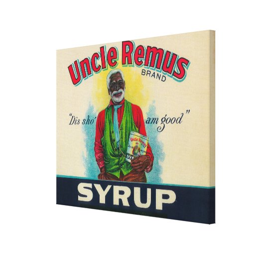 Uncle Remus Syrup LabelCairo, GA Canvas Print | Zazzle