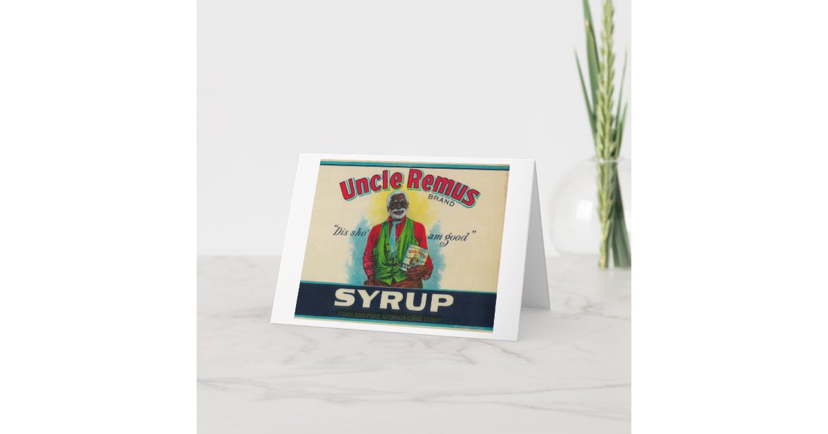 Uncle Remus Syrup LabelCairo, GA Card | Zazzle