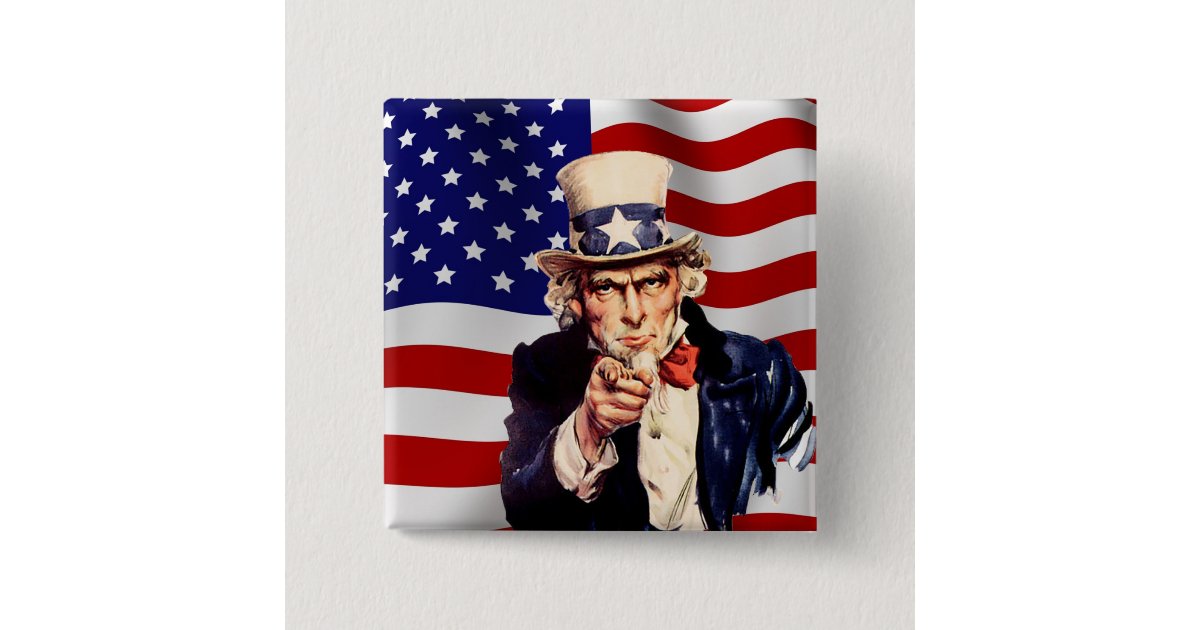 Uncle Sam 1 Button | Zazzle