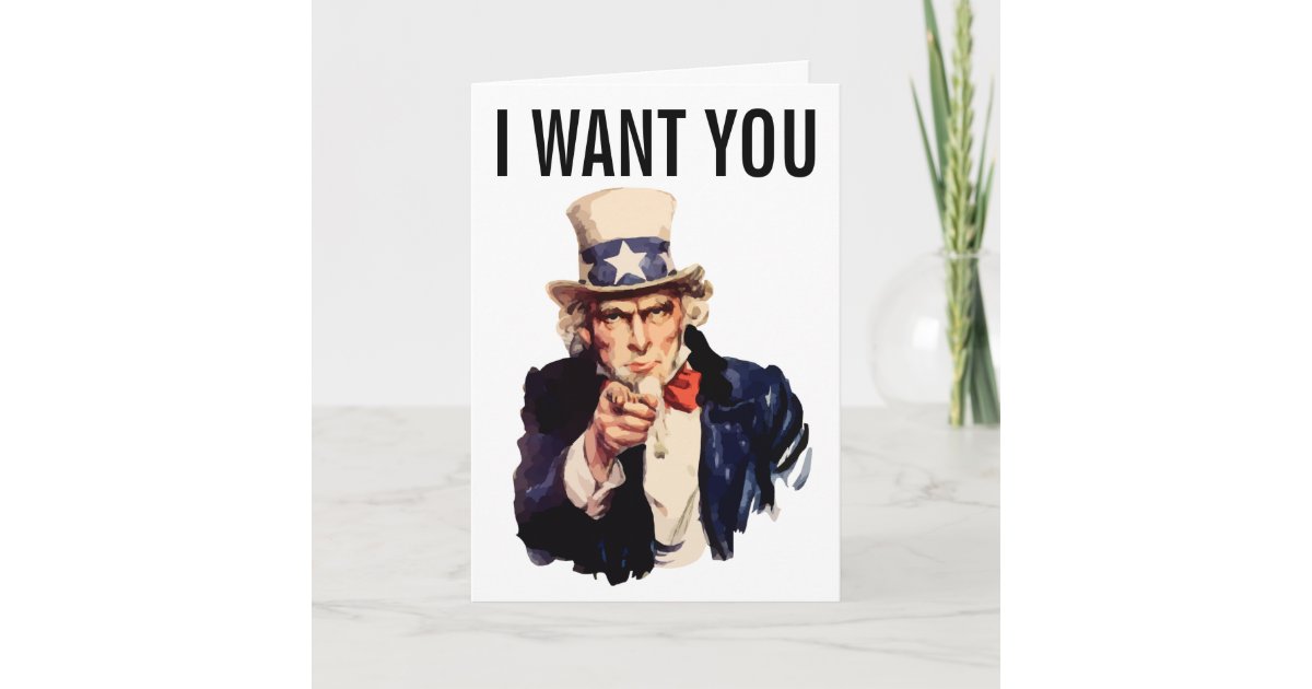 UNCLE SAM BIRTHDAY CARDS, FUNNY CARD | Zazzle