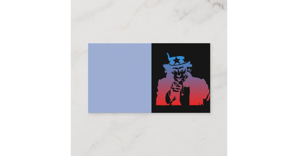 Uncle Sam Business Card | Zazzle