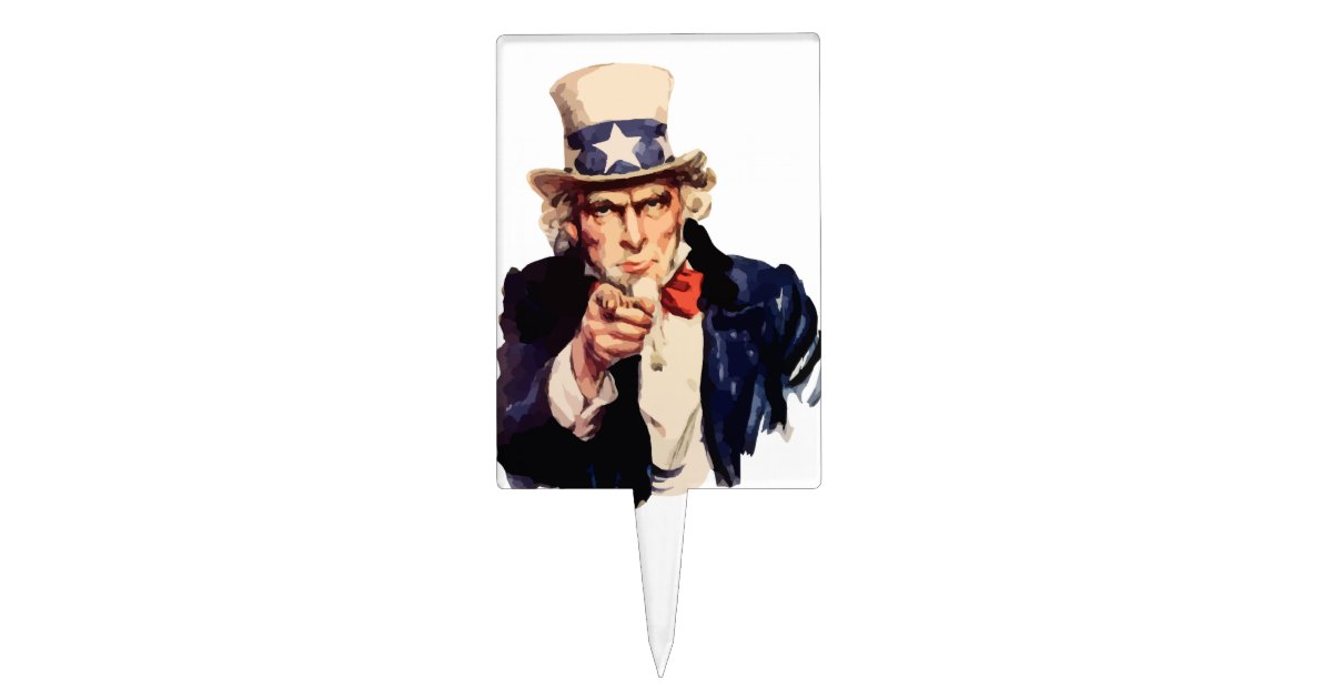 Uncle Sam Cake Topper | Zazzle