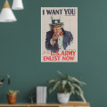 Uncle Sam Enlistment Propaganda Poster | Zazzle