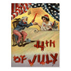 US Flag Uncle Sam Statue of Liberty Postcard | Zazzle.com