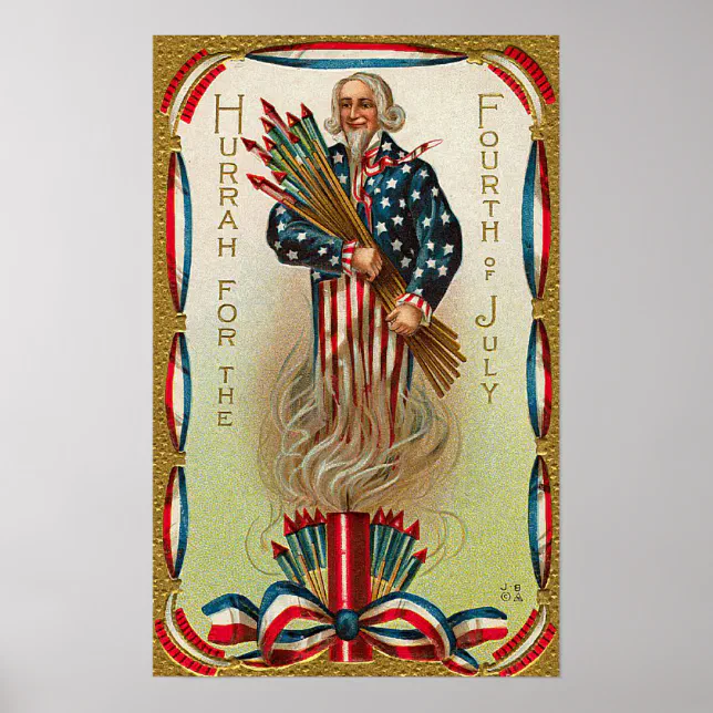 Uncle Sam Forth of July Poster | Zazzle