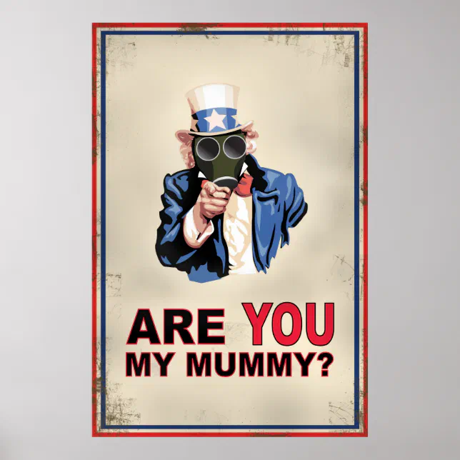 Uncle Sam Gas Mask Poster | Zazzle